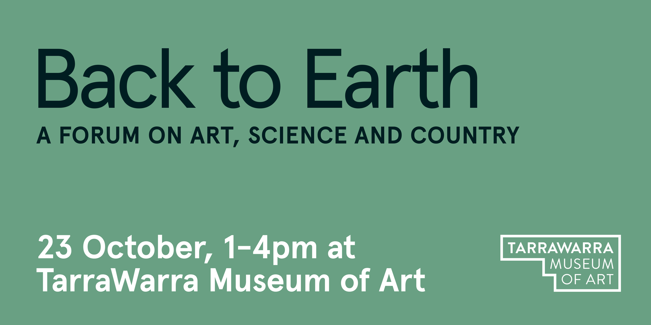 Back to Earth - TarraWarra Museum of Art